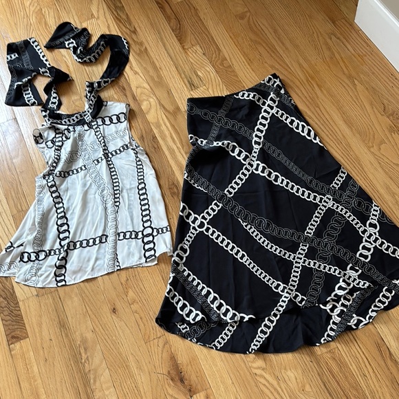 Zara | Skirts | Zara Chain Print Tank And Skirt Set | Poshmark